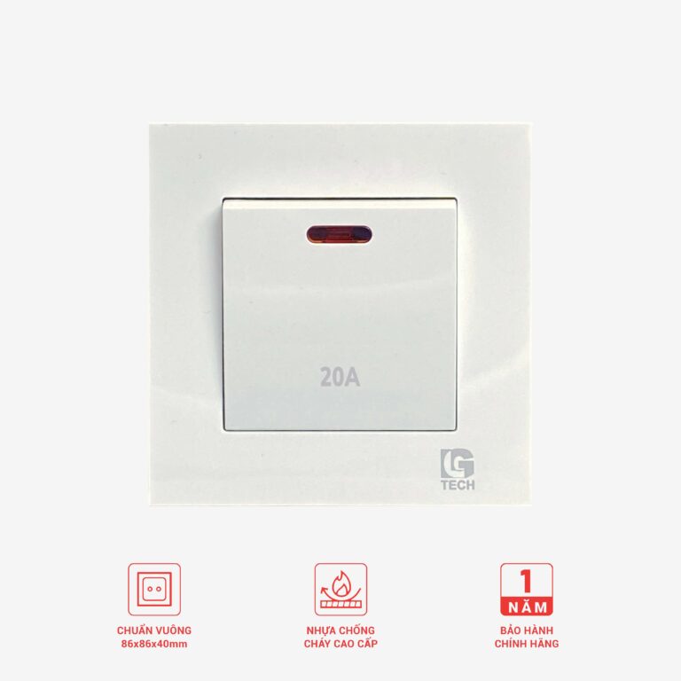 Công tắc 20A cho bình nóng lạnh LG Tech LG-F21-024 | Technology For Life